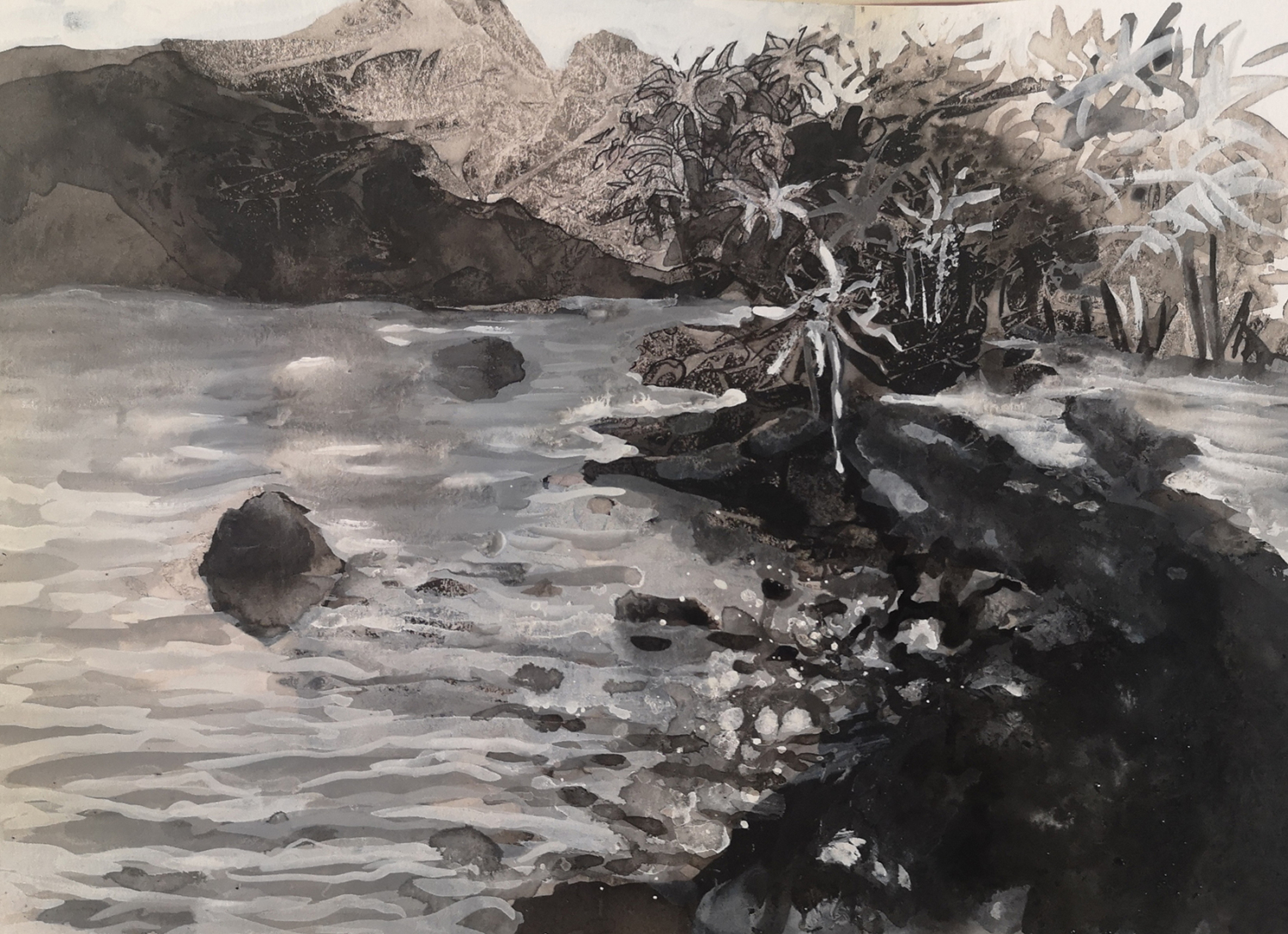 Créer un paysage imaginaire à partir de tâches - Bulle Créative ...