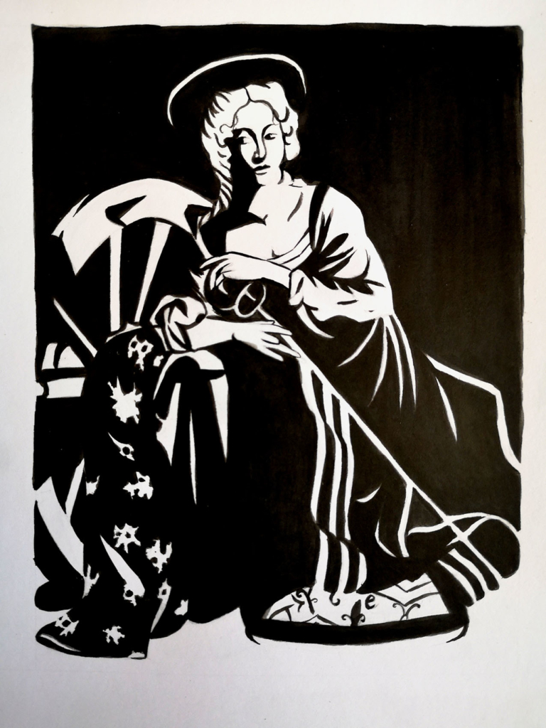 stylisation encre de chine - Bulle Créative - Atelier d arts plastiques