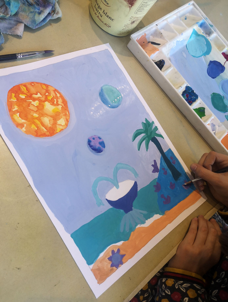 Stages dessin peinture enfants - Bulle Créative - Atelier d arts plastiques